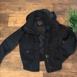 Love Tree | Jackets & Coats | Black Short Waisted Coat | Poshmark